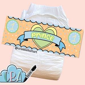ABDL Premium Diaper Tapes, princess or Prince - Etsy