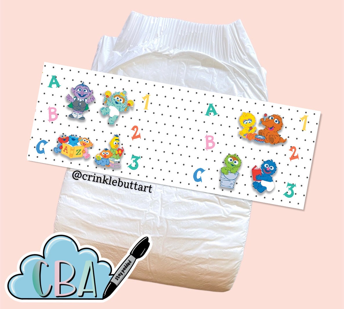 ABDL Clear Premium Diaper Tapes “ABC Babies” - Etsy