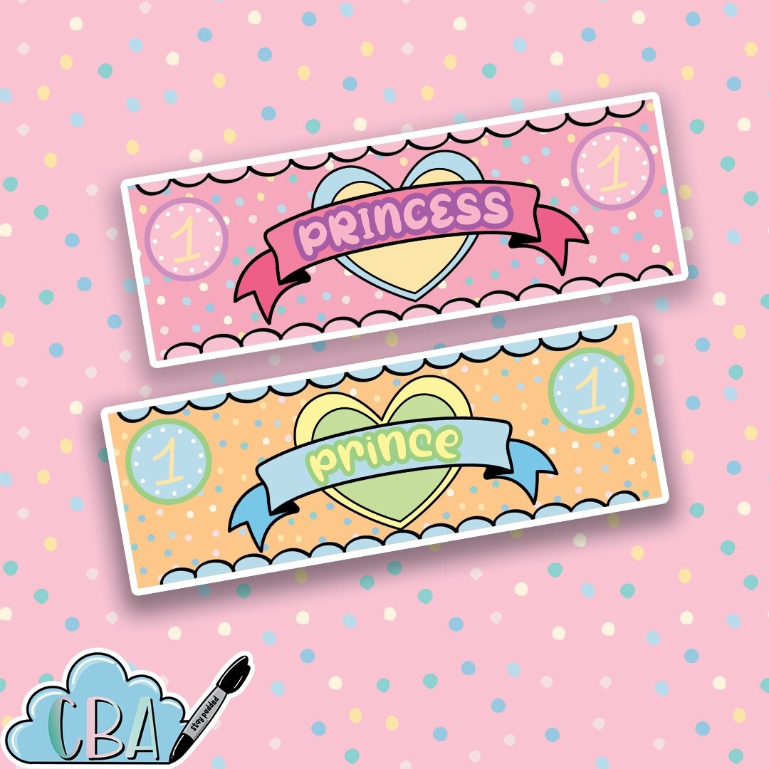 ABDL Premium Diaper Tapes, princess or Prince - Etsy