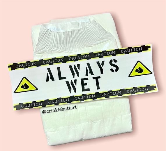 Abdl Diaper Tapes Abdl Landing Zone Sticker Caution Always Etsy Uk