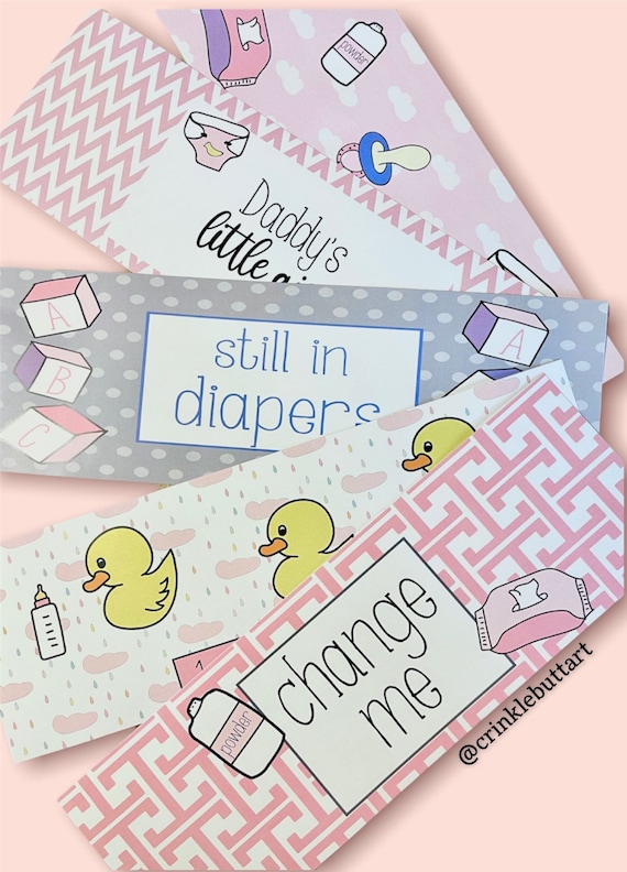 Set Of 5 Abdl Diaper Tapes Mommy Reys Pink Etsy