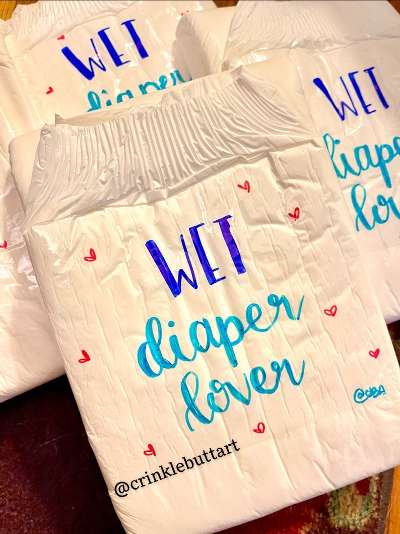 Abdl Diaper Wet Diaper Lover Landing Zone Art Etsy Finland