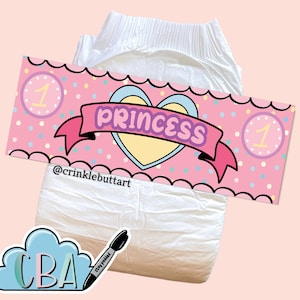 ABDL Premium Diaper Tapes, princess or Prince - Etsy