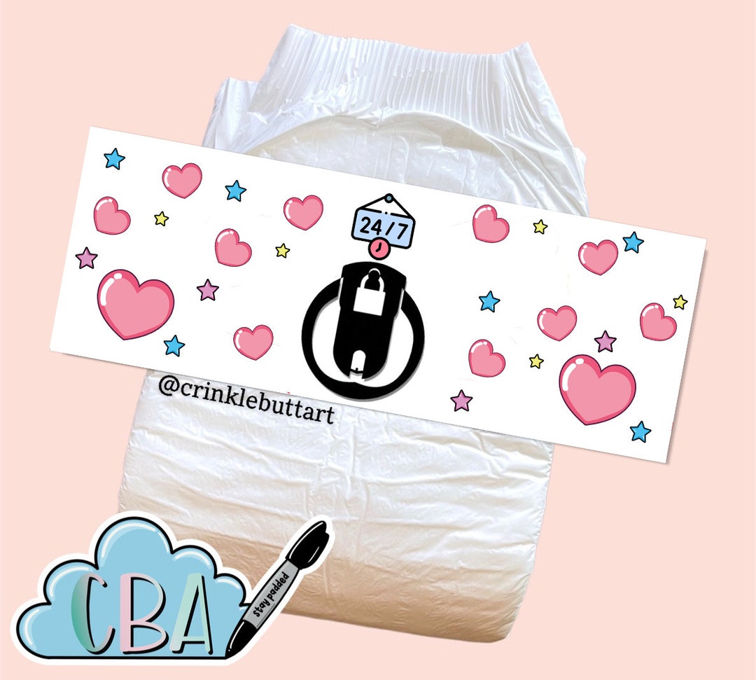 ABDL Diaper Tape “chastity Symbol” - Etsy