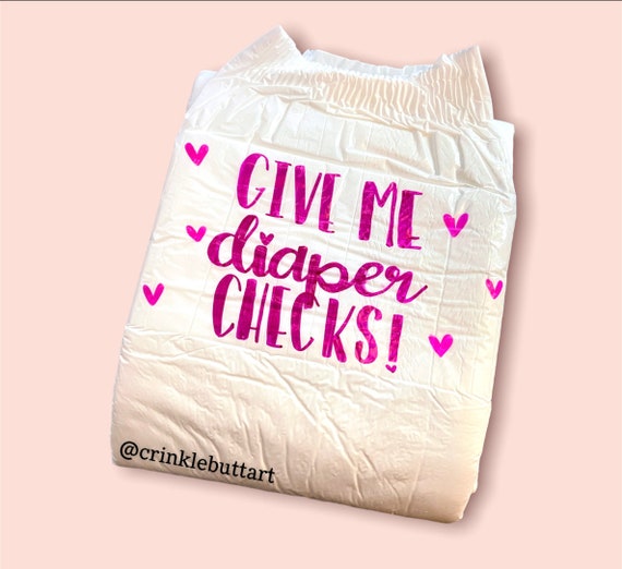 ABDL Diaper or Tape give Me Diaper Checks Adult Baby - Etsy