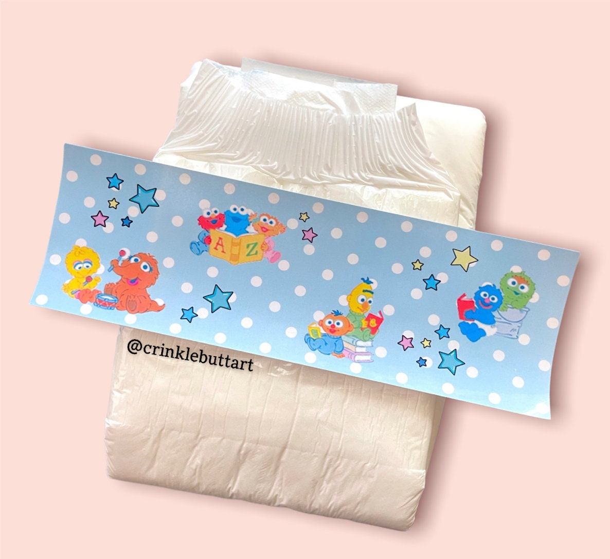 ABDL Diaper Tapes vintage Dots & Babies Pink Orange or - Etsy Canada