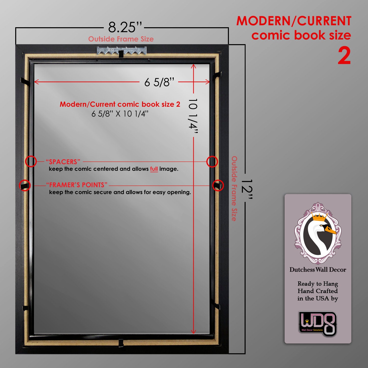 Comic Book Frame Ready Made Black Frame With Glass - Etsy