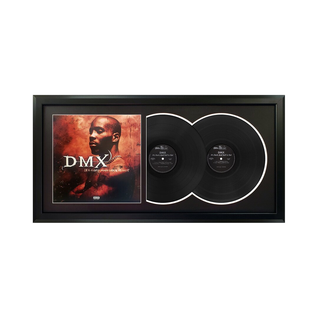 DMX - It's Dark and Hell is Hot - Double Album - 17.5" X 34.5" - Framed ...
