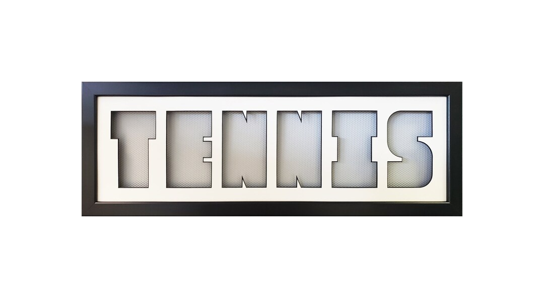 White Tennis Photo Collage letter Frame Handcrafted 9 X 25.5 X .75 - Etsy