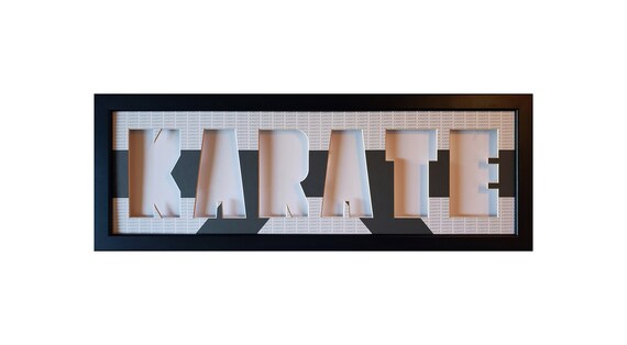 Karate photo collage Letter Frame Handcrafted 9 X | Etsy