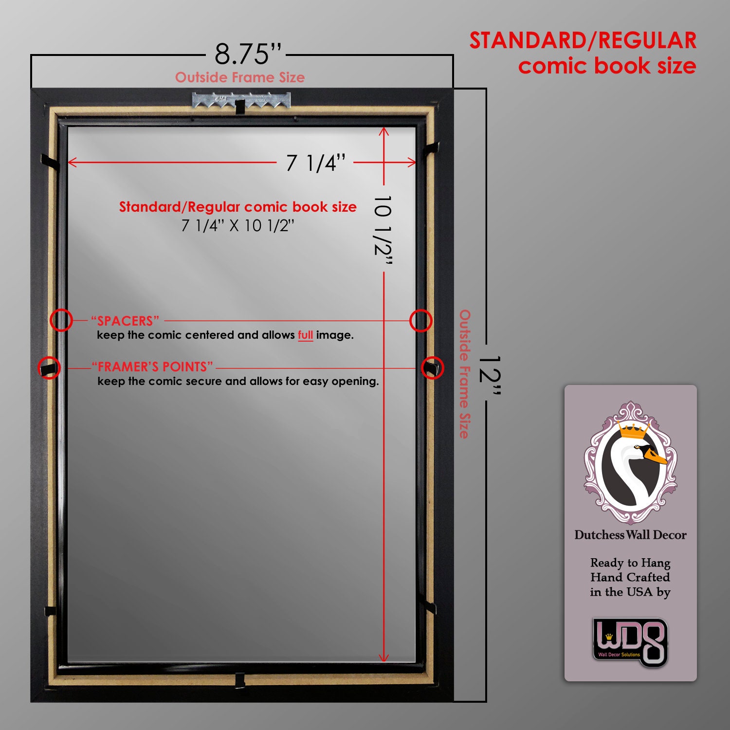 Comic Book Frame Ready Made Black Frame With Glass - Etsy