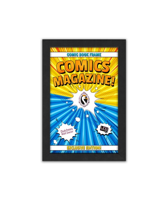 Comic Book Frame Ready Made Black Frame With Glass - Etsy