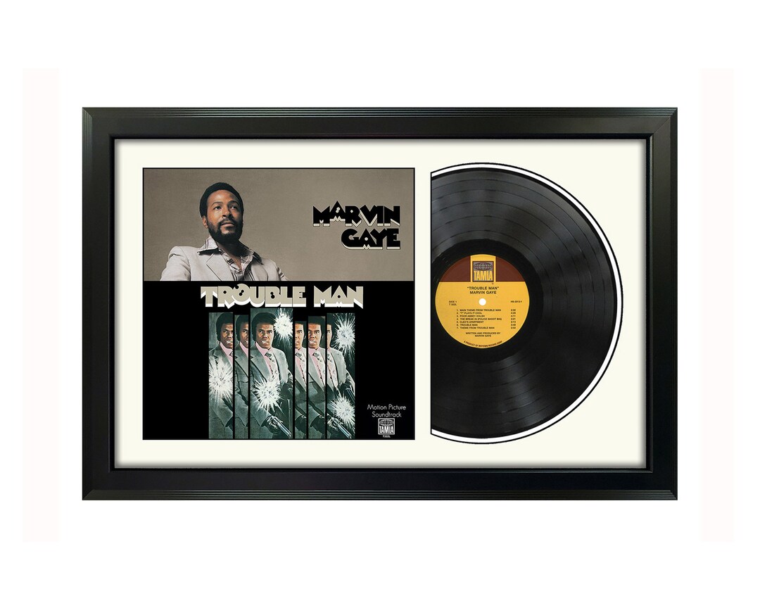 Trouble Man Movie Soundtrack - Framed Vinyl Record - Etsy