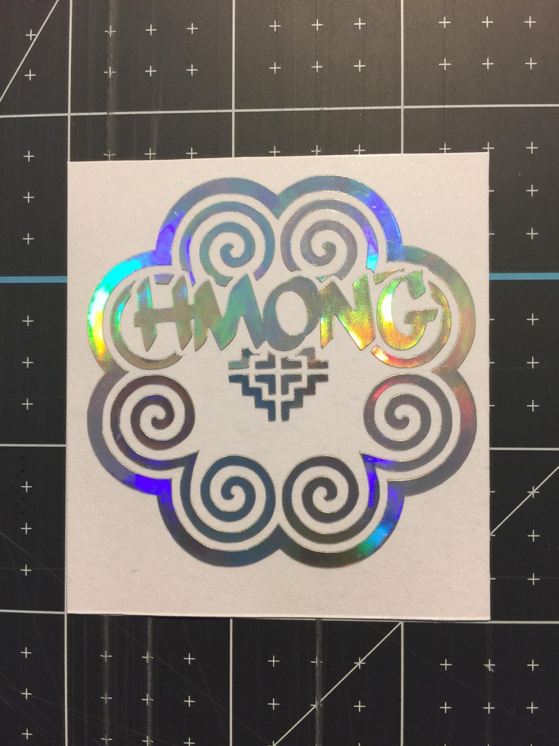 Holographic Hmong Vinyl Decals - Etsy