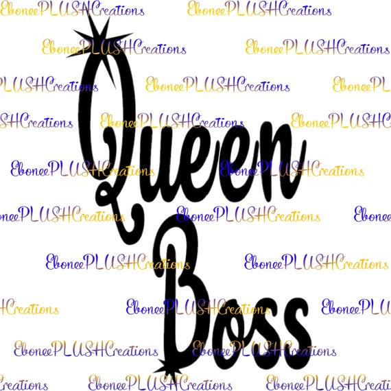 Queen Boss Clip Art Silhouettes Cricut Design SVG PNG JPG - Etsy