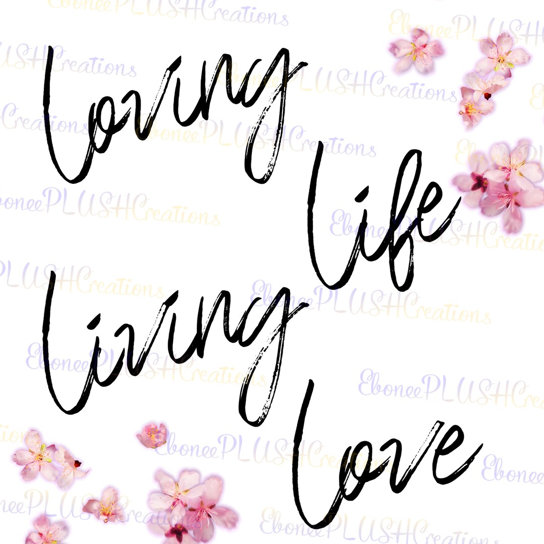 Love Life Clip Art Design for Cricut, Silhouette and Others - Etsy