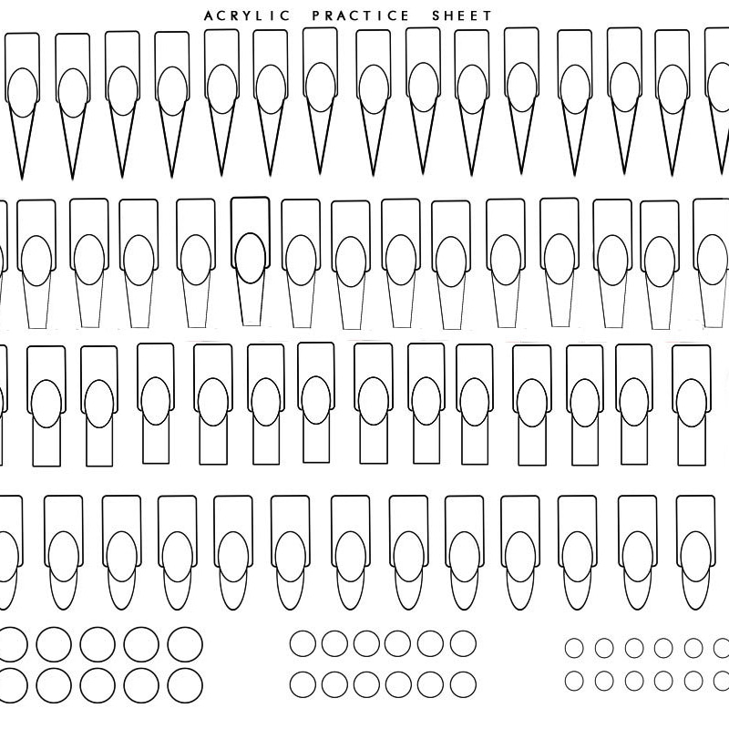 Acrylic Practice Sheet - Etsy
