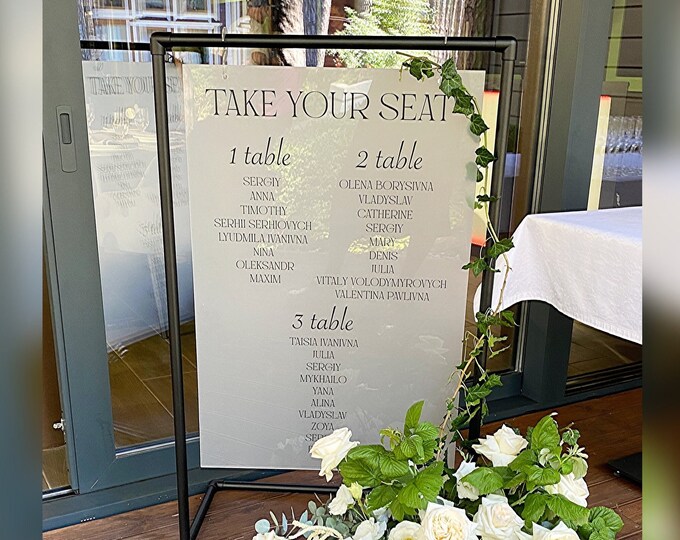 Wedding Sign Stand, Metal Event Display Stands (wedding, Reception ...