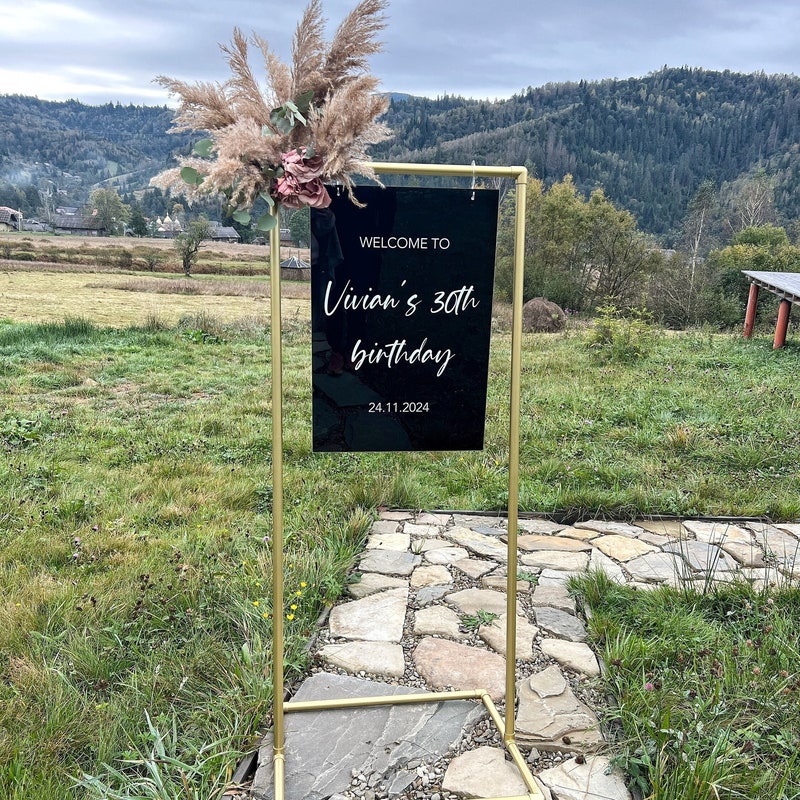 Gold Welcome Sign Wedding - Etsy