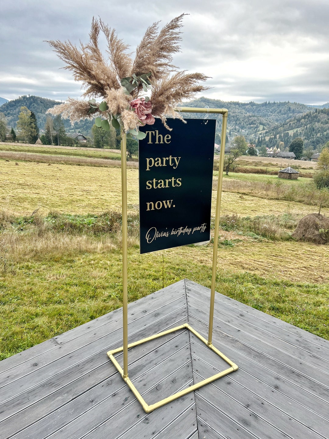 Welcome Sign for Engagement Party With Stand, Party Entrance Signs ...
