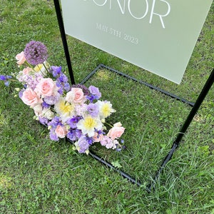 Black Metal Stand for Welcome Sign, Wedding Bar Stand, Welcome to ...