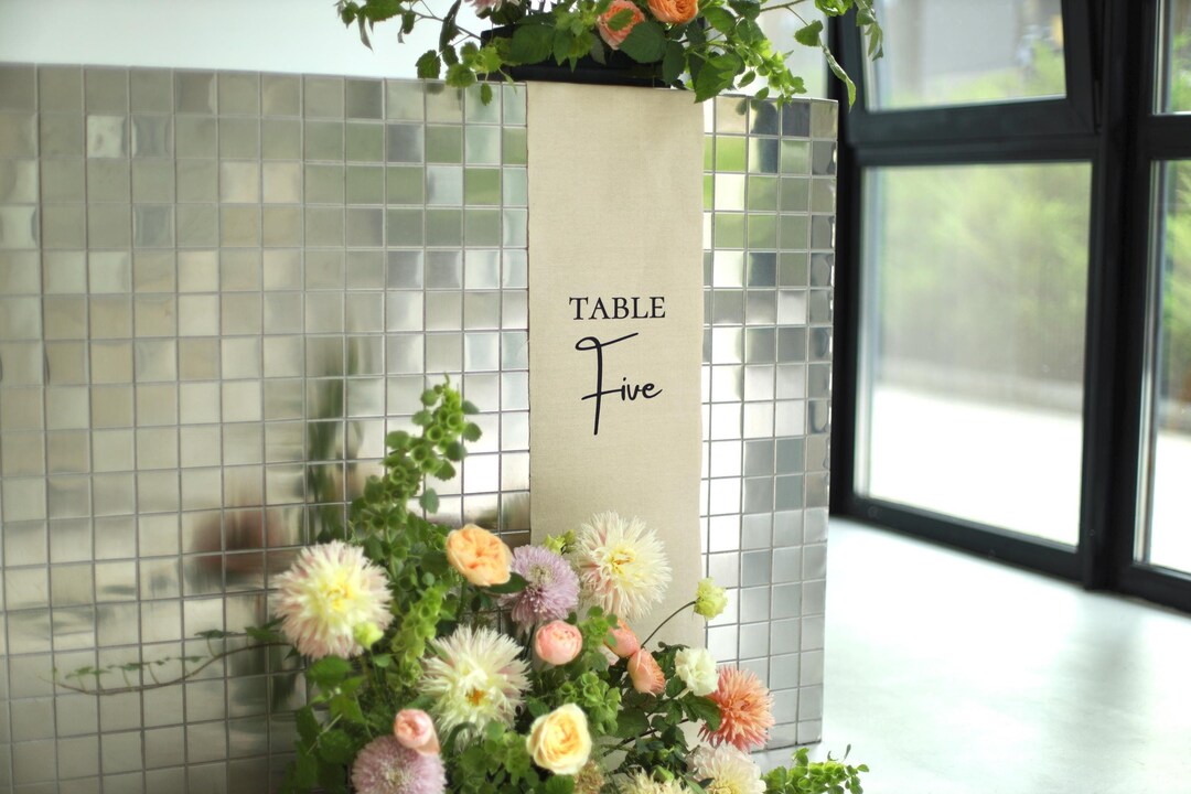 Custom Fabric Boho Table Number for Event, Fabric Table Number for ...