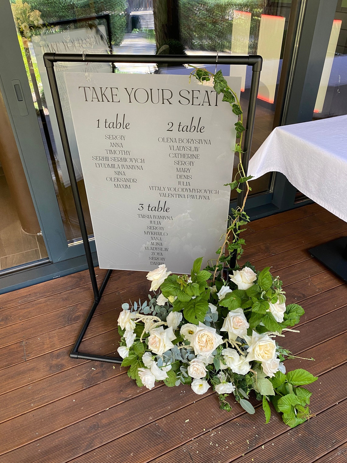 Wedding Sign Stand, Metal Event Display Stands wedding, Reception ...