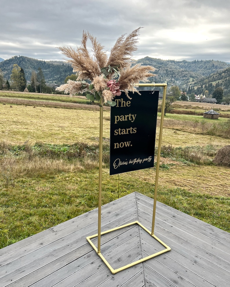 Welcome Sign for Engagement Party With Stand, Party Entrance Signs ...