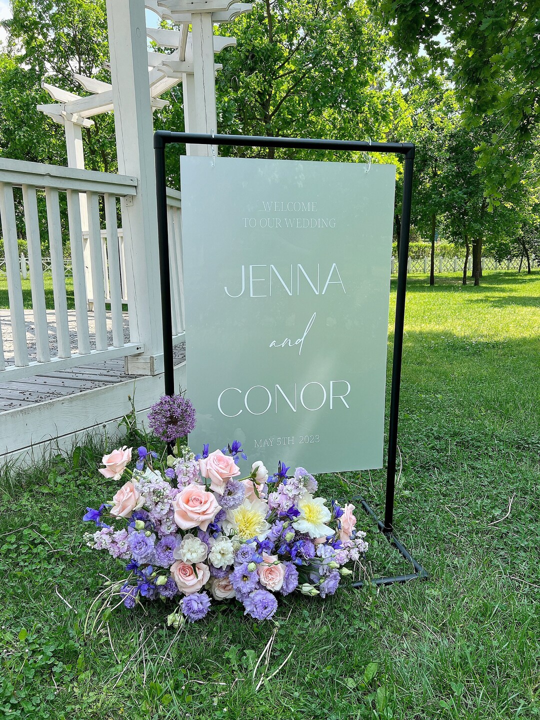 Wedding Welcome Stand, Black Metal Stand, Wedding Bar Stand, Wedding ...