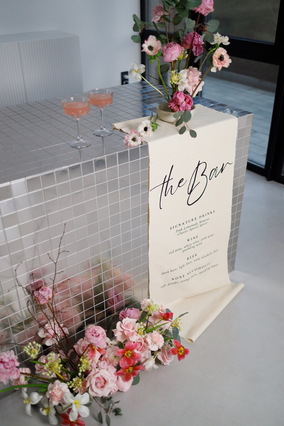 Custom Design Linen Fabric Sign, Fabric Wedding Welcome Sign, Graphic ...