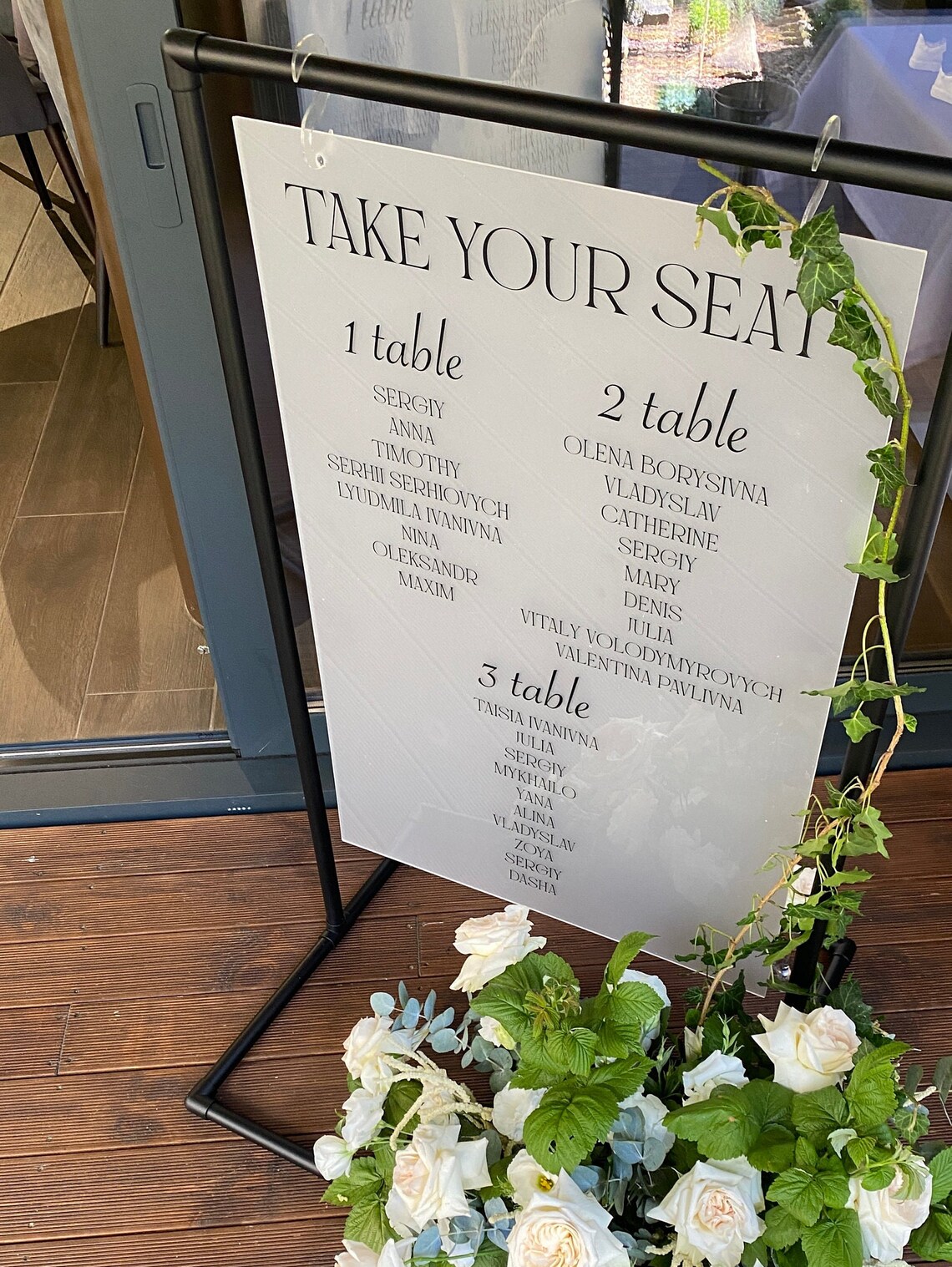 Wedding Sign Stand, Metal Event Display Stands wedding, Reception ...