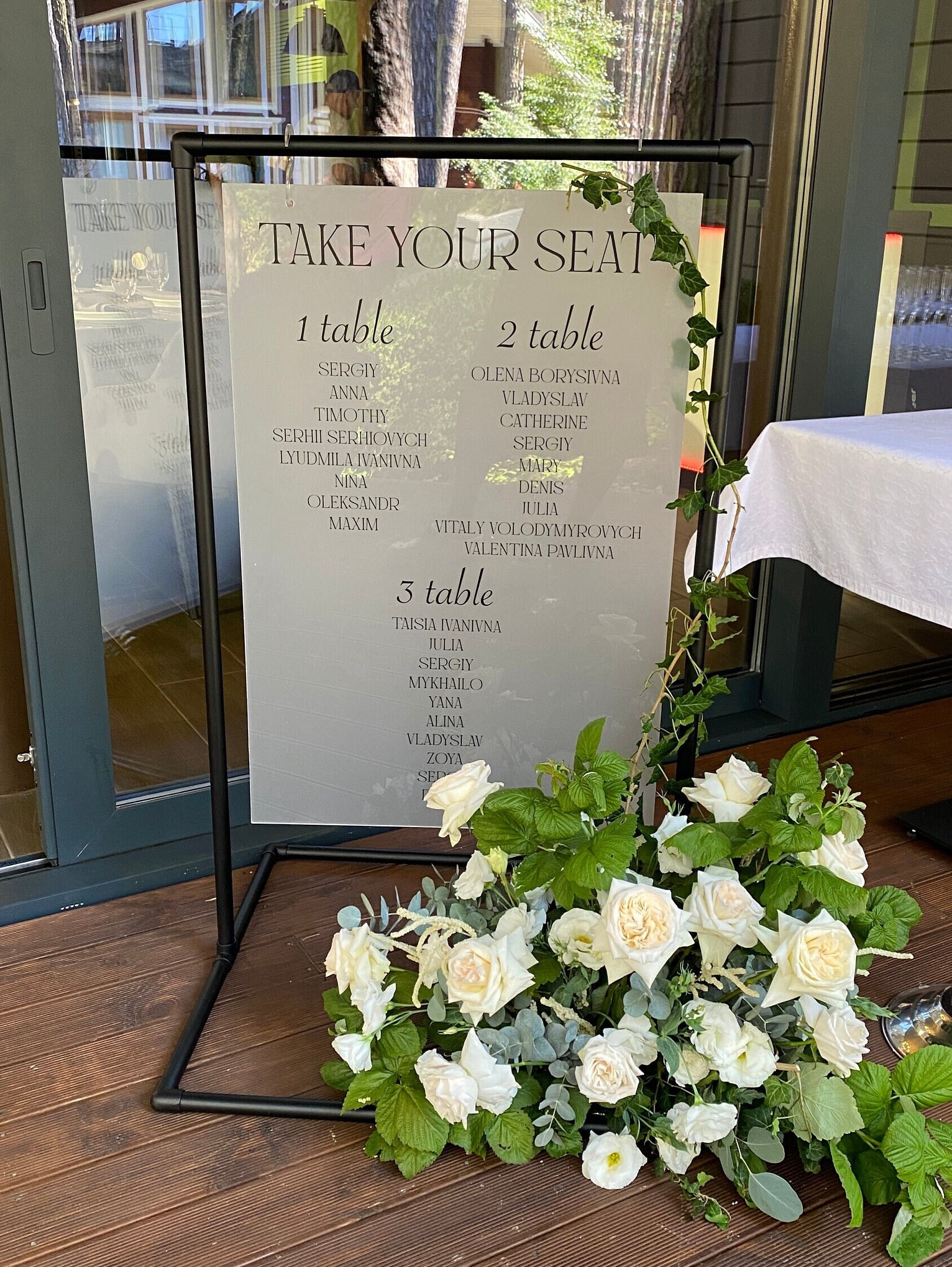 Wedding Sign Stand, Metal Event Display Stands wedding, Reception ...