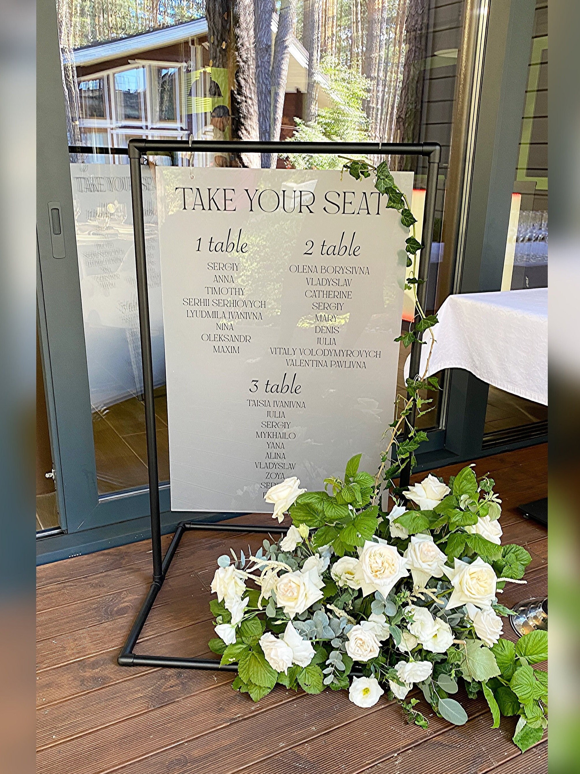 Wedding Sign Stand, Metal Event Display Stands (wedding, Reception ...