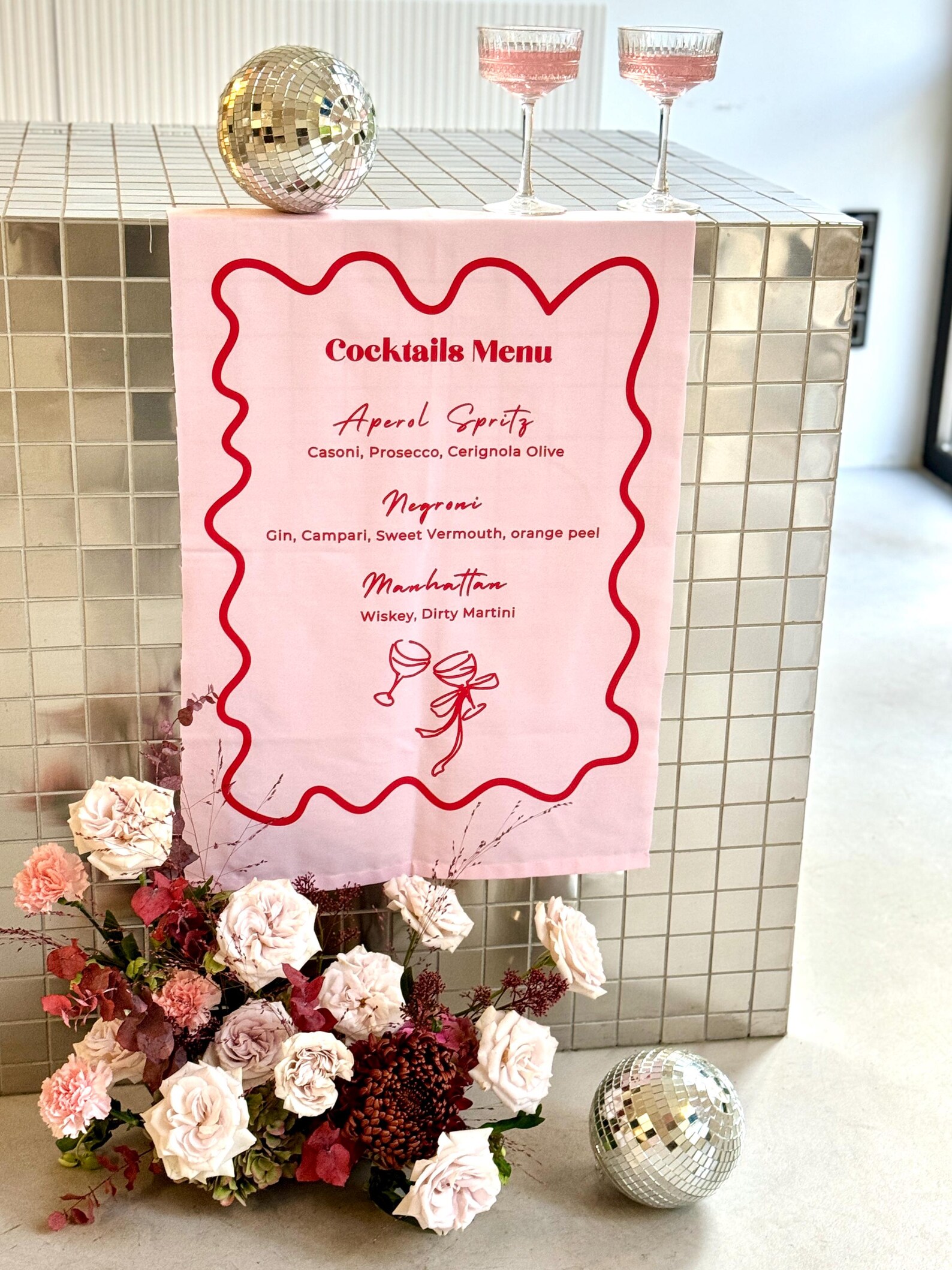 Custom Party Cotton Fabric Sign, Fabric Party Welcome Sign, Graphic ...