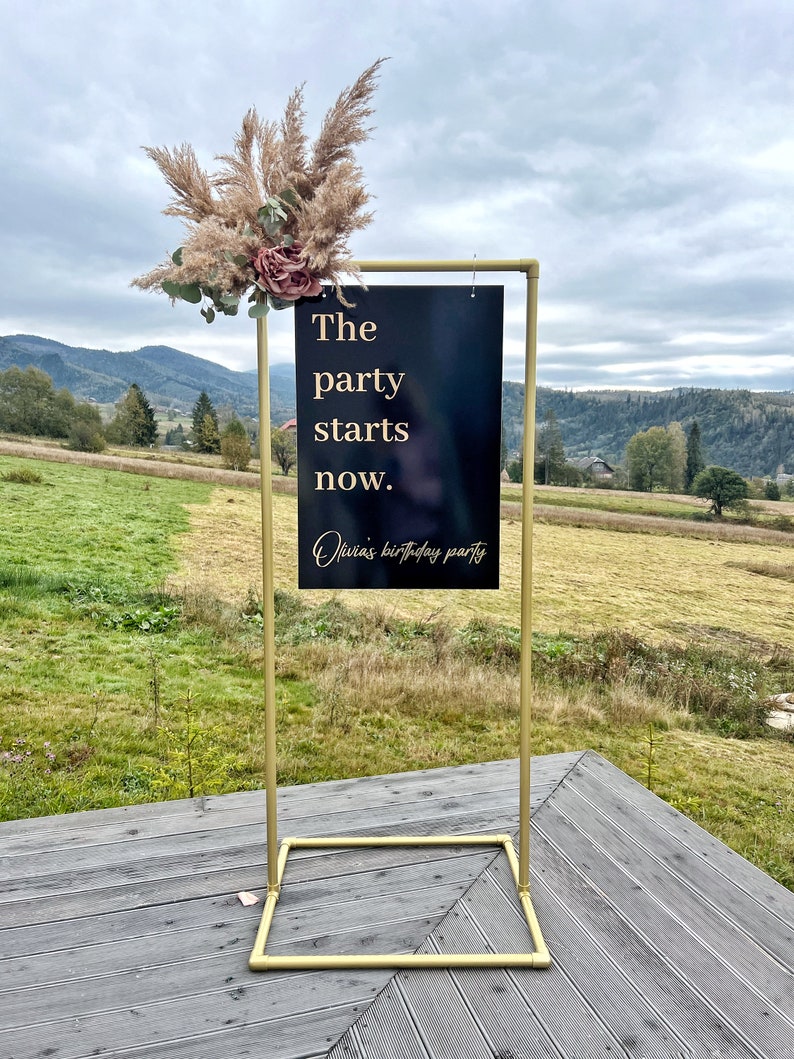 Welcome Sign for Engagement Party With Stand, Party Entrance Signs ...
