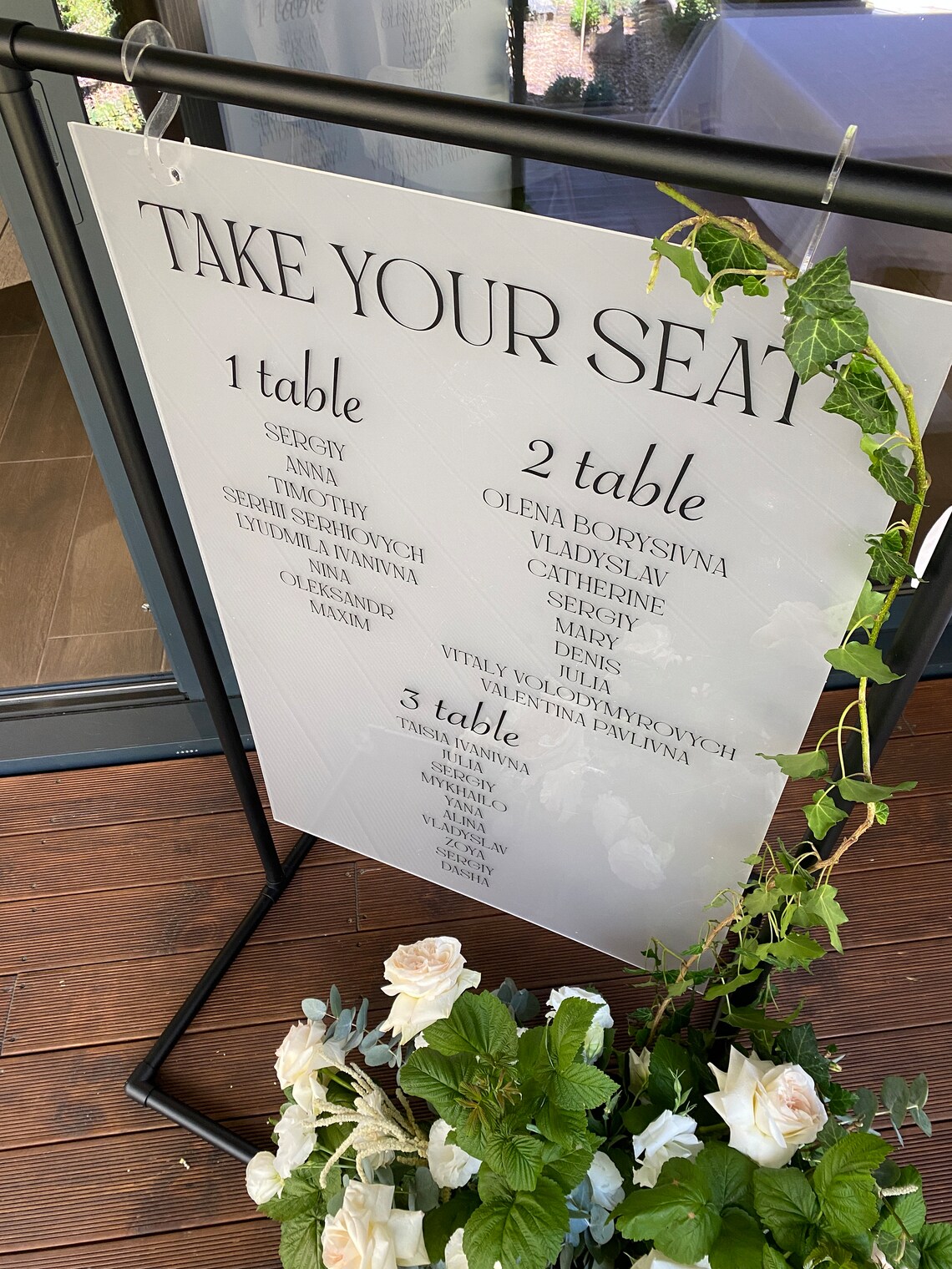 Wedding Sign Stand, Metal Event Display Stands wedding, Reception ...