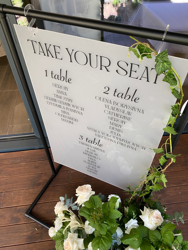 Wedding Sign Stand, Metal Event Display Stands (wedding, Reception ...