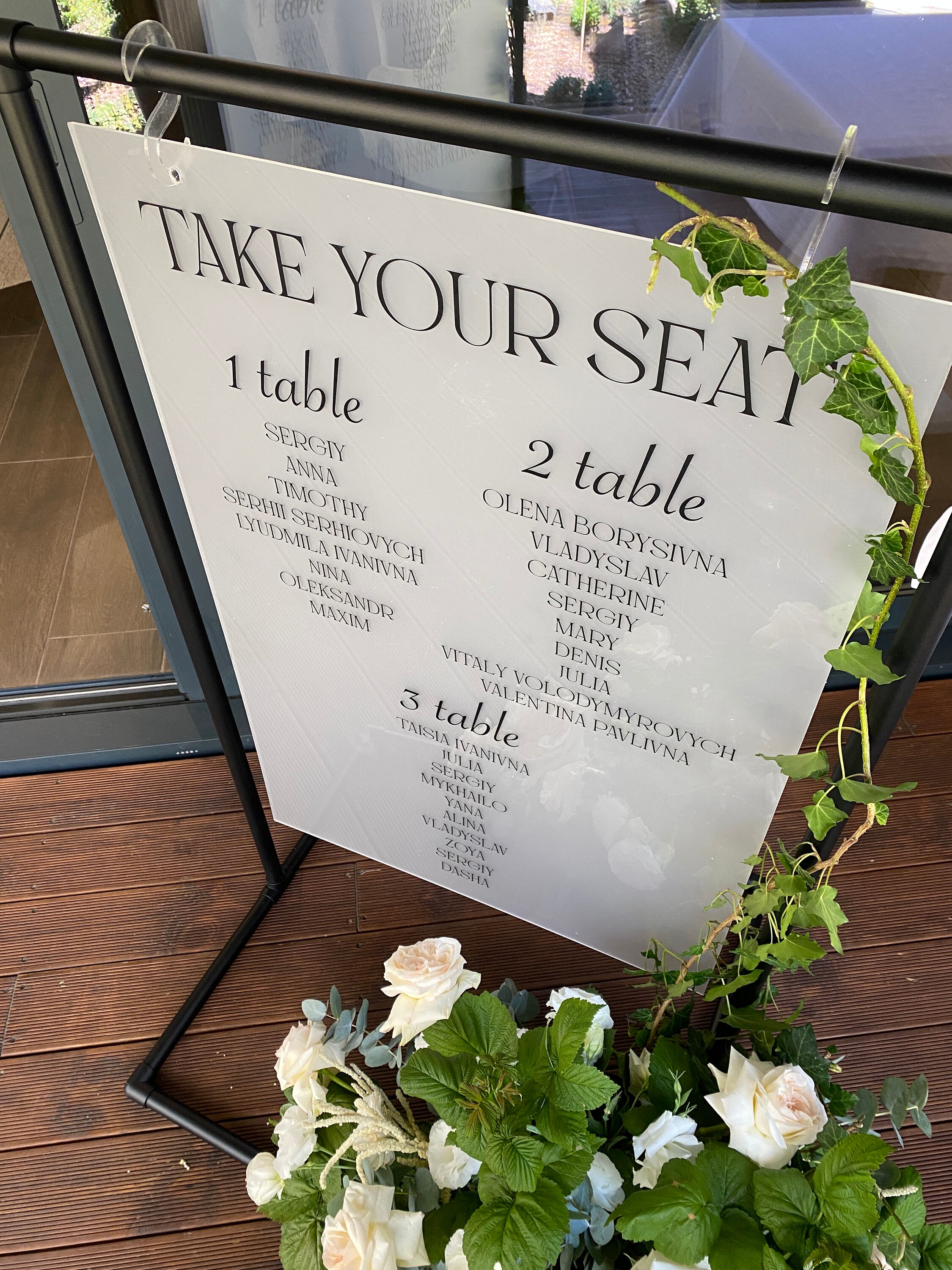 Wedding Sign Stand, Metal Event Display Stands (wedding, Reception ...