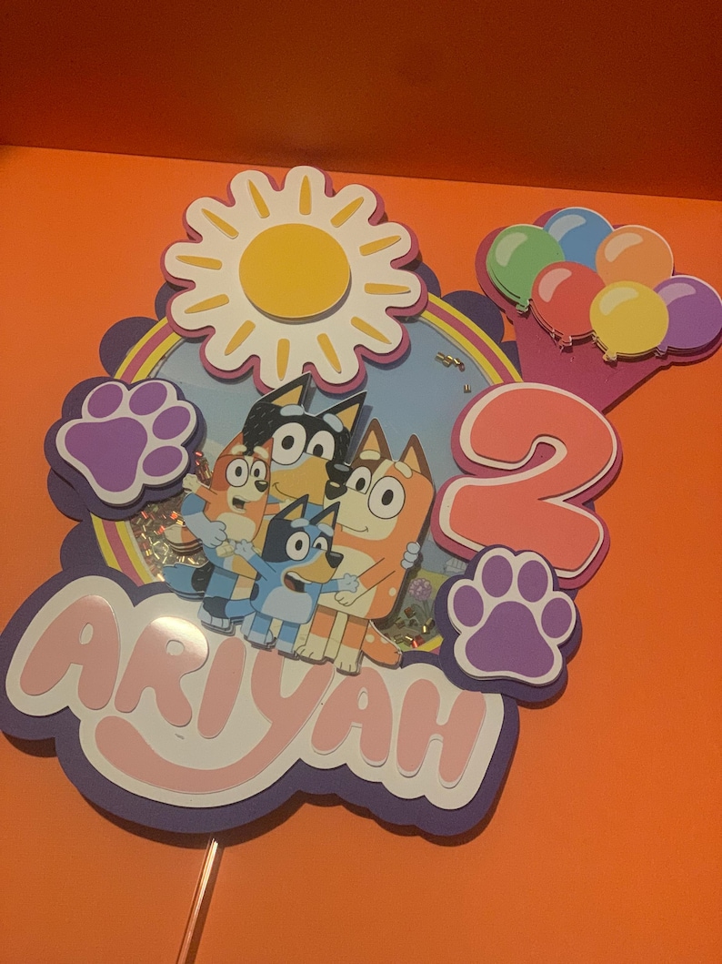 Bluey Cake Topper - Etsy