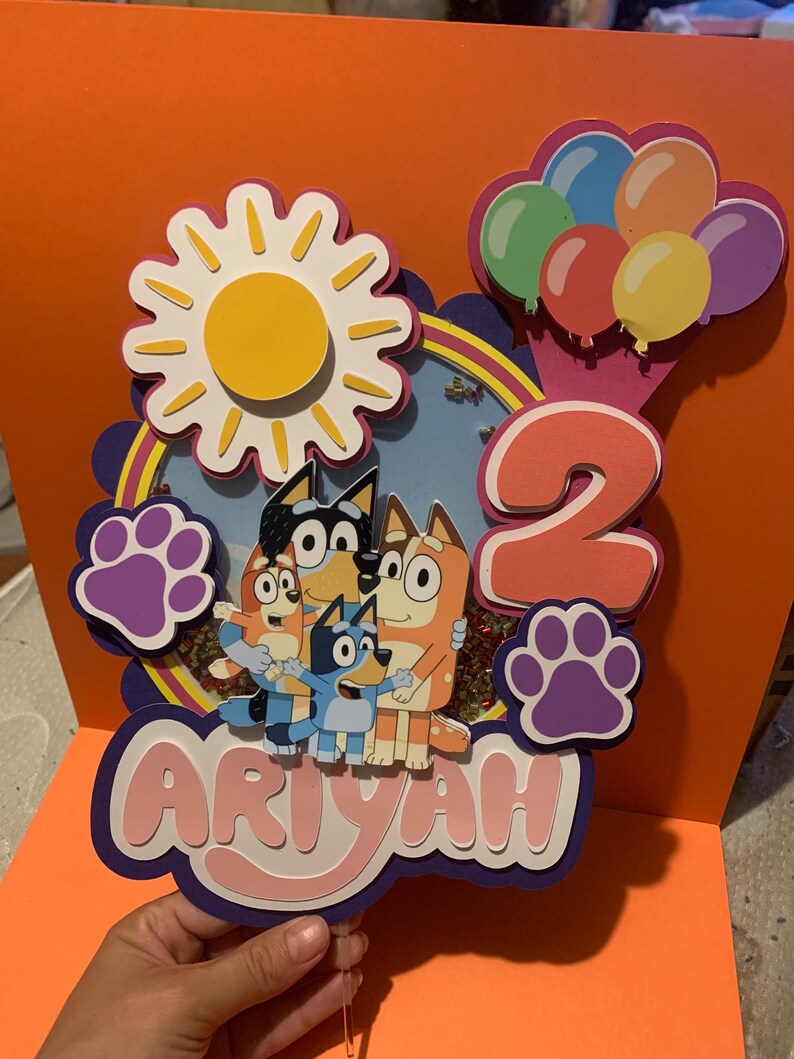 Bluey Cake Topper - Etsy