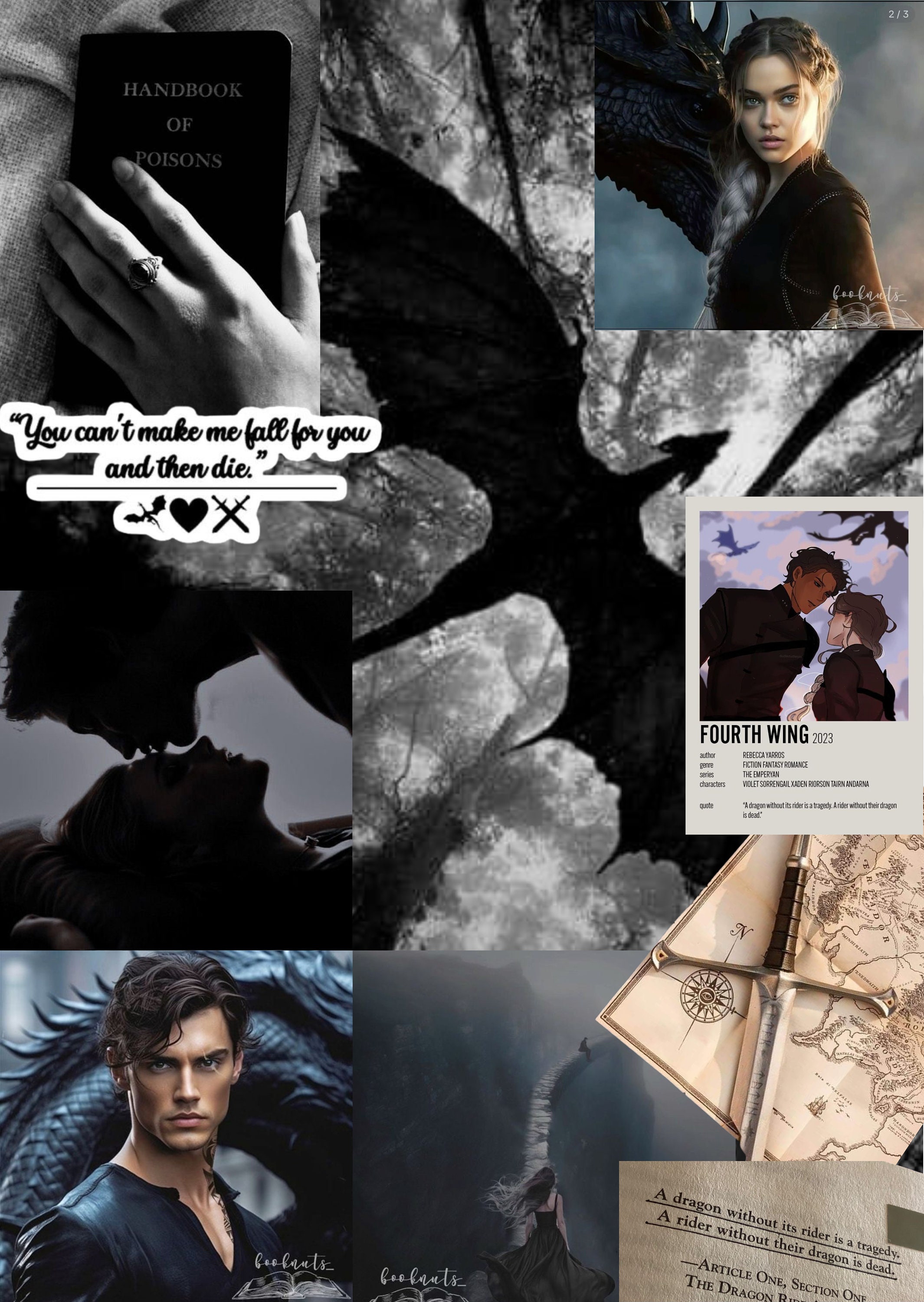 Fourth Wing Fanart Kindle Insert - Etsy