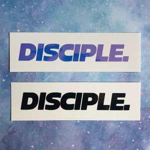Disciple Decal / Sticker - Disciple Car Decal - Disiple Bumper Sticker ...