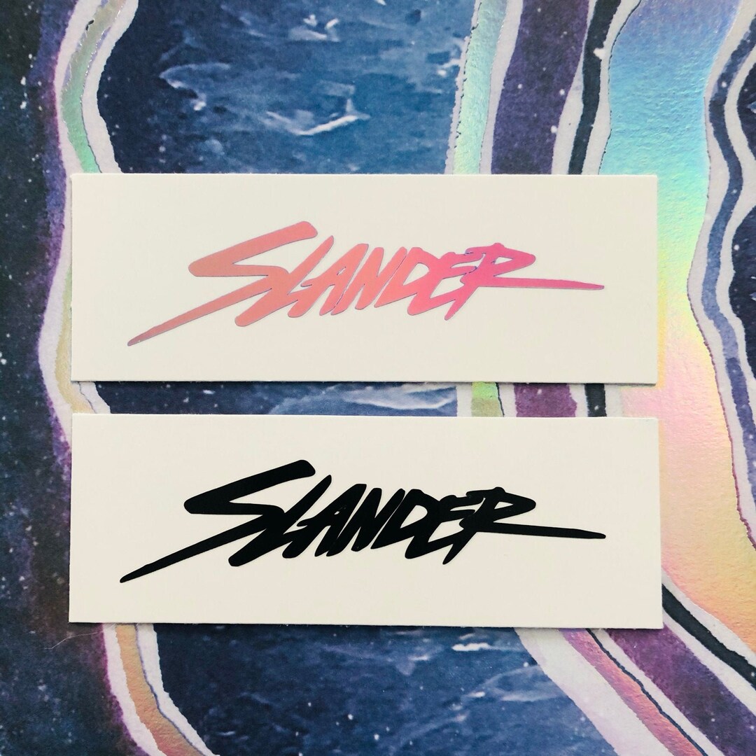 Slander Decal / Sticker - Slander Car Decal - Slander Bumper Sticker ...