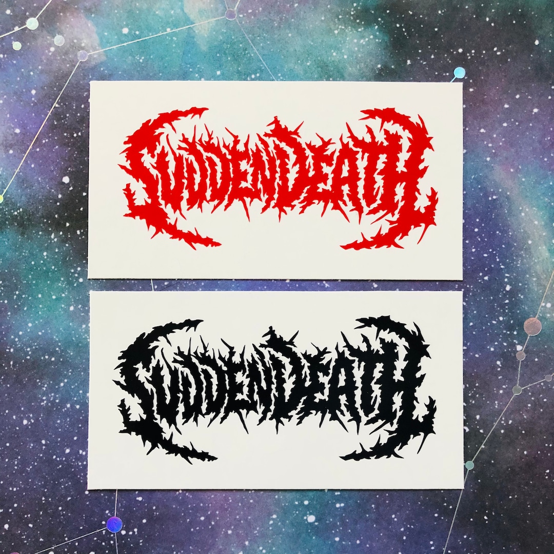 Svdden Death Decal / Sticker - Svdden Death Car Decal - Svdden Death ...