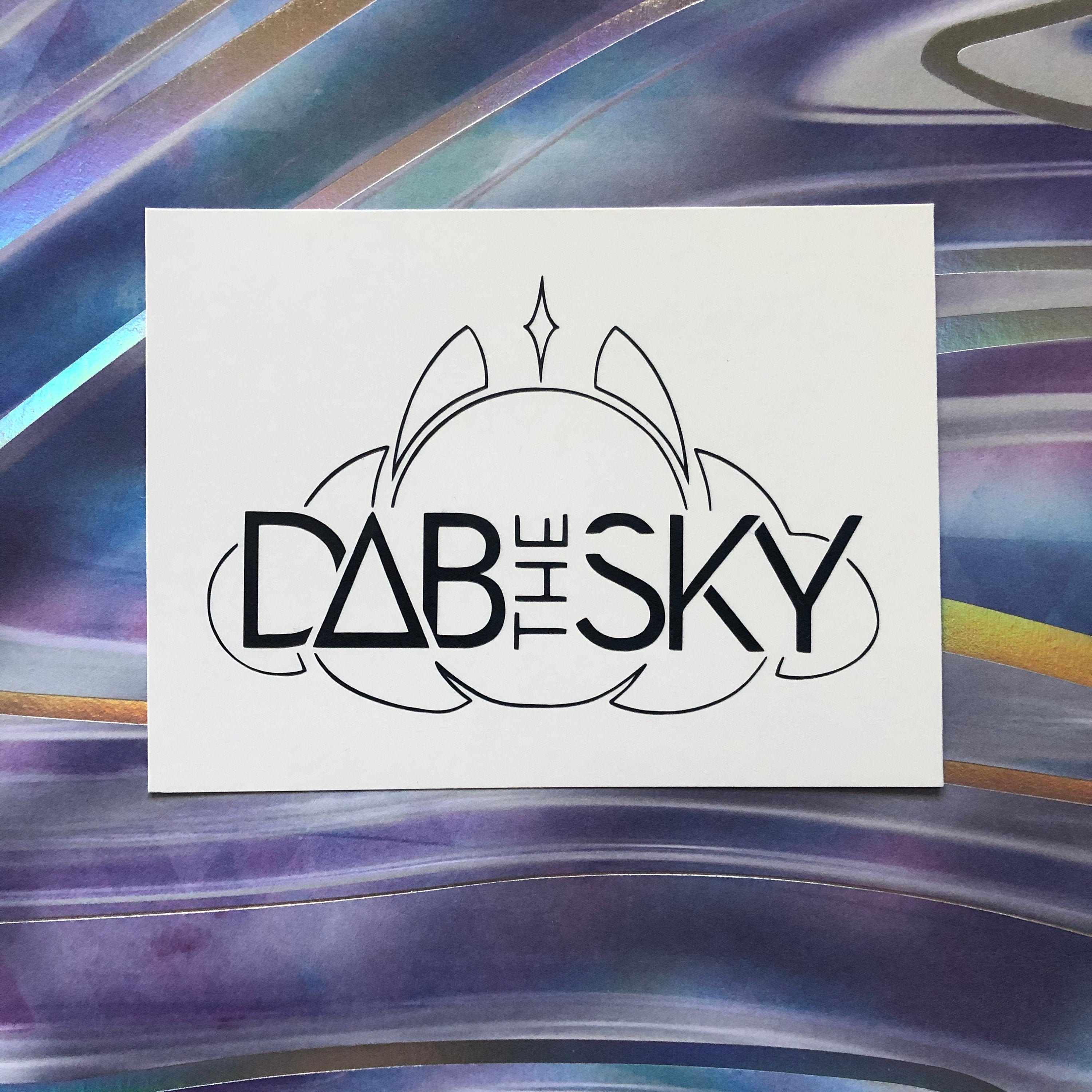 Dab the Sky decal / sticker Dab the Sky car decal Dab the | Etsy