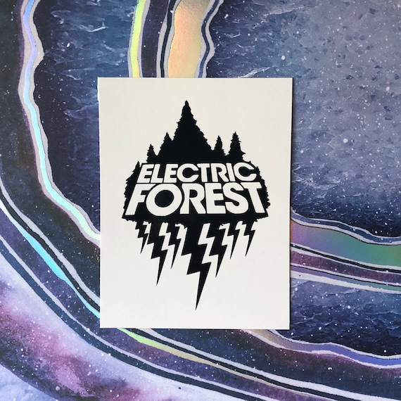 Electric Forest Decal / Sticker Electric Forest Car Decal - Etsy