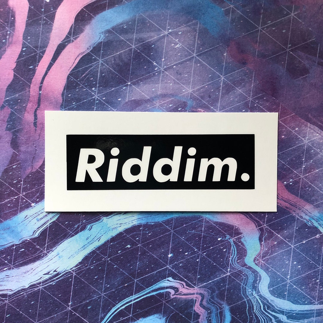 Riddim Decal / Sticker - Riddim Car Decal - Riddim Bumper Sticker - Edm ...