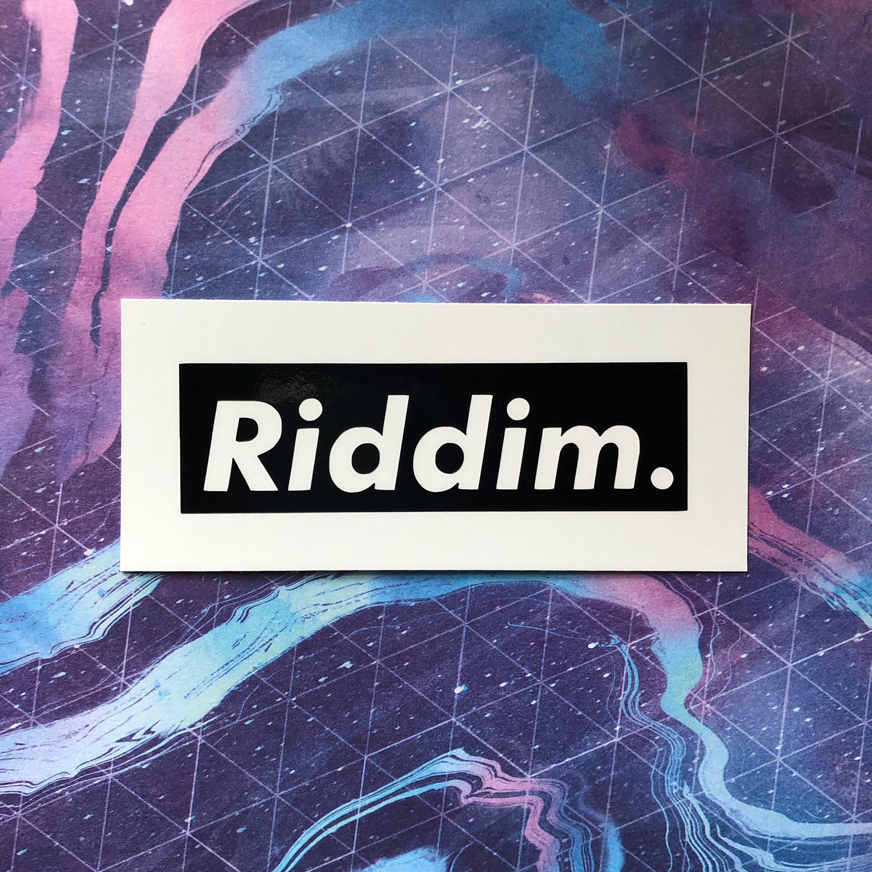 Riddim Decal / Sticker Riddim Car Decal Riddim Bumper - Etsy