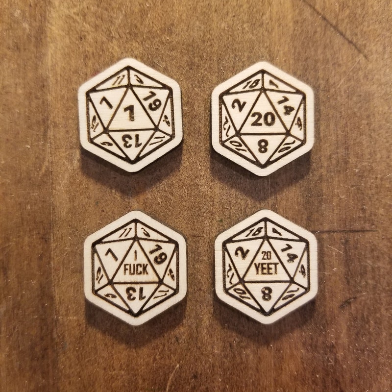 D20 Enamel Pin - Etsy