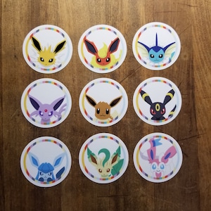 EEVEE Evolution Stickers - Etsy